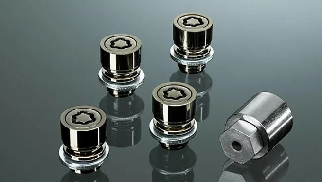 Genuine Lexus Japan 2015-2022 RC-F Premium Wheel Locks Set (Black Chro ...