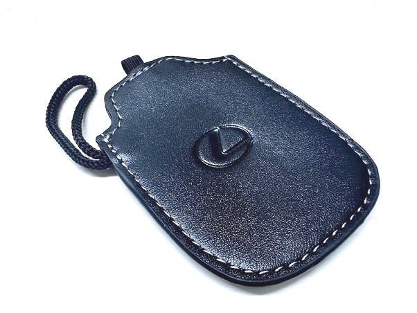 Genuine Lexus Black Leather Smart Access Key Glove (Black Loop / Silve ...