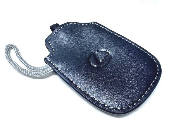Genuine Lexus Black Leather Smart Access Key Glove (Silver Loop / Silv ...