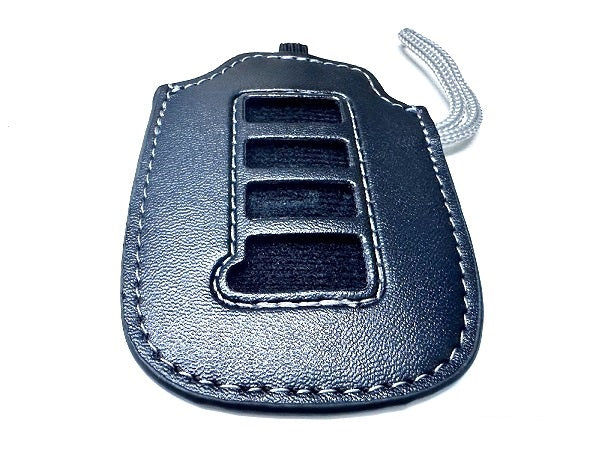 Genuine Lexus Black Leather Smart Access Key Glove (Silver Loop / Silv ...