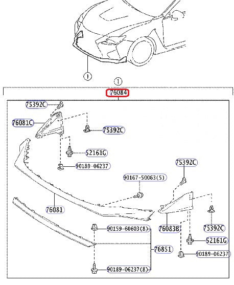 Genuine Lexus Japan 2020-2025 RC-F Performance Package CFRP Carbon Fro ...