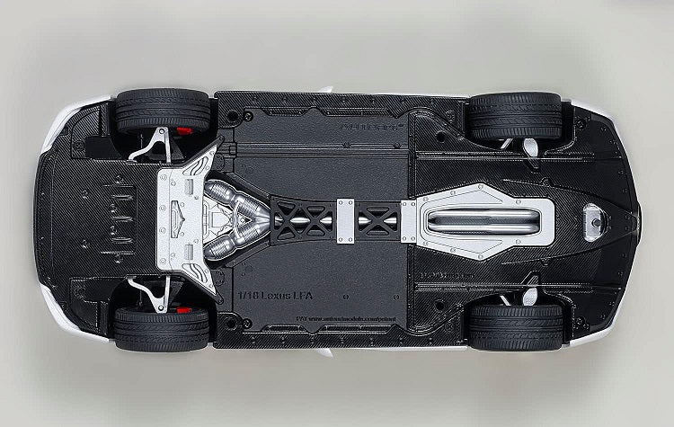 Lexus LFA 1/18 Scale Diecast Model Car (White with Carbon Roof and Car ...