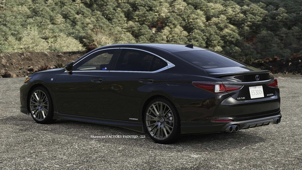 TRD JAPAN 2022-2025 Lexus ES Factory Painted Rear Diffuser and Dual Ex ...