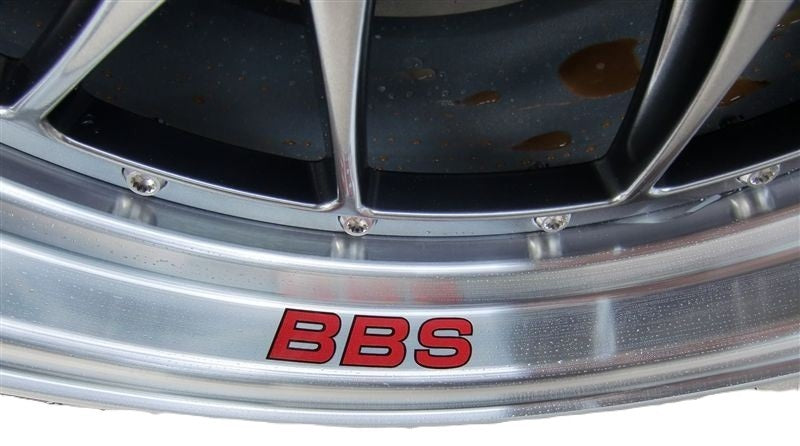 Genuine BBS Japan Wheel Rims Graphic Sticker Decal Set (Set of 4 ...