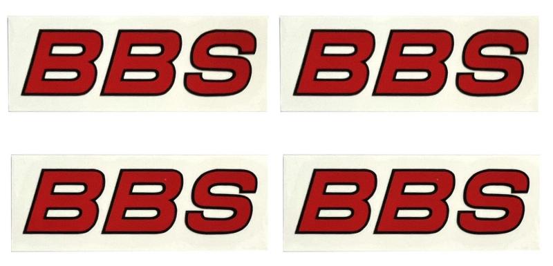 Genuine BBS Japan Wheel Rims Graphic Sticker Decal Set (Set of 4 ...