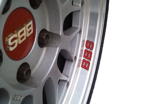 Genuine BBS Japan Wheel Rims Graphic Sticker Decal Set (Set of 4 ...