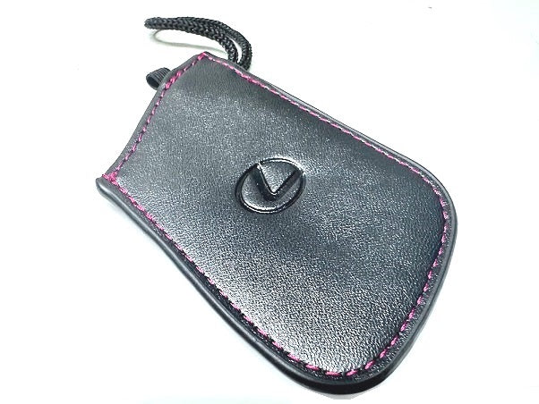 Genuine Lexus Black Leather Smart Access Key Glove (Black Loop / Red S ...