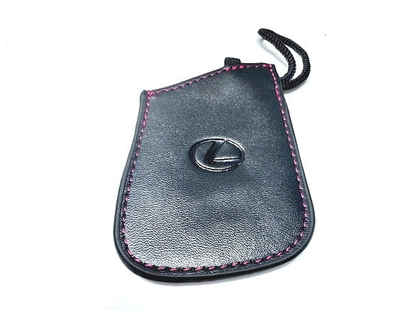Genuine Lexus Black Leather Smart Access Key Glove (Black Loop / Red S ...