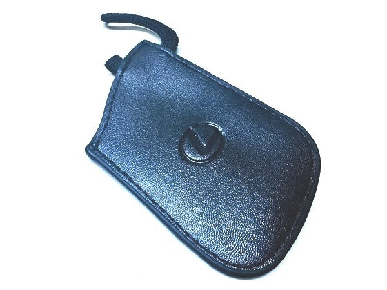 Genuine Lexus Black Leather Smart Access Key Glove (Black Loop / Black ...