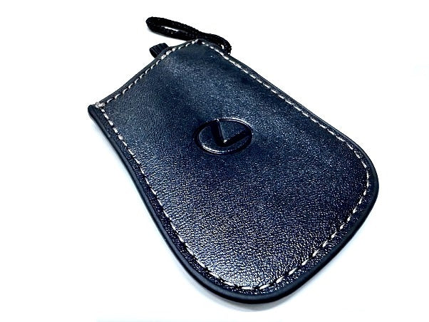 Genuine Lexus Black Leather Smart Access Key Glove (Black Loop / Gold ...