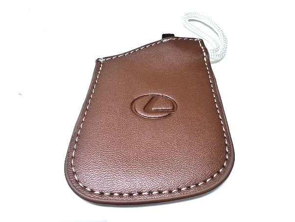 Genuine Lexus Brown Leather Smart Access Key Glove (White Loop / White ...