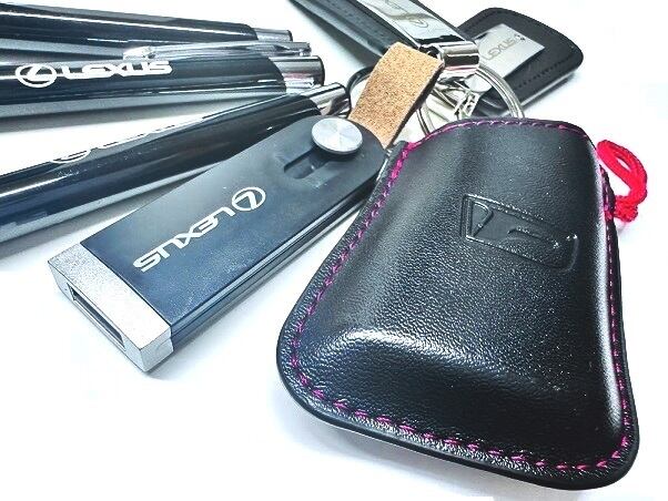 Genuine Lexus F-Sport Black Leather Smart Access Key Glove (Red Loop ...