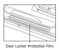 Genuine Lexus Japan 2023-2025 RZ Door Locker Protection Films (Set of ...