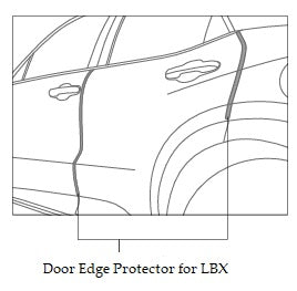 Genuine Lexus Japan 2024-2025 LBX Factory Painted Door Edge Protector ...