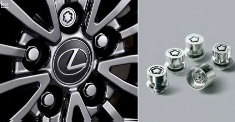 Genuine Lexus Japan 2024-2025 LM Premium Wheel Locks Set (Silver ...