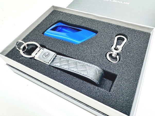 Genuine Lexus Japan Premium Leather Key Holder with Blue Smart Access ...