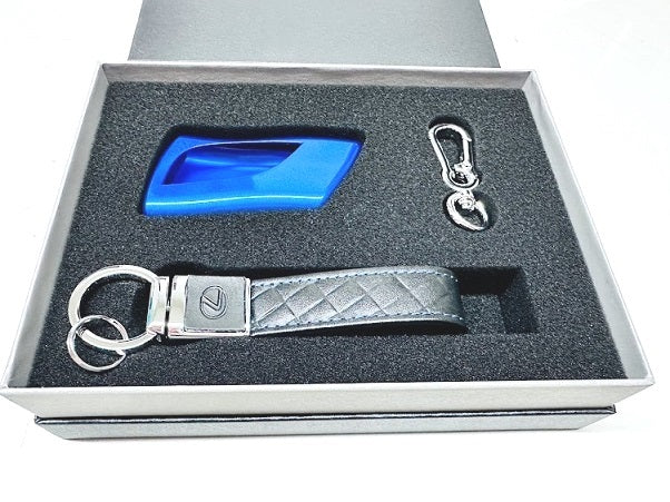 Genuine Lexus Japan Premium Leather Key Holder with Blue Smart Access ...