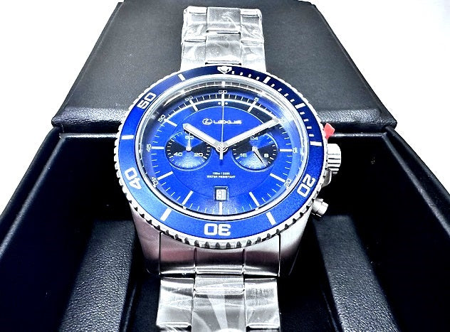 Lexus Structural Blue Chronograph Watch – LexusBoutique.net | Lexus ...