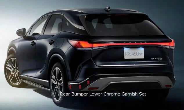 Genuine Lexus Japan 2023-2025 RX Rear Bumper Lower Chrome Garnish Set ...