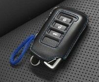Genuine Lexus F-Sport Black Leather Smart Access Key Glove (Blue Loop ...