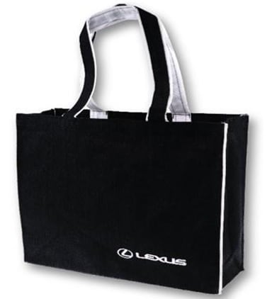 Lexus Black/White Jute Tote Bag – LexusBoutique.net | Lexus Boutique ...