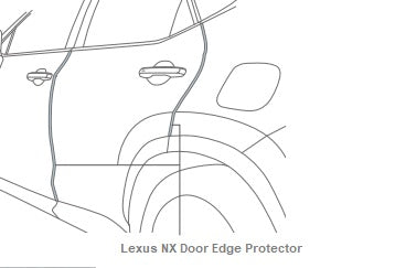 Genuine Lexus Japan 2022-2025 NX Factory Painted Door Edge Protector S ...