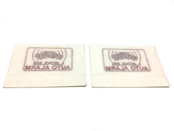 Genuine Lexus Japan Auto Alarm Label Set (Set of 2) – LexusBoutique.net ...