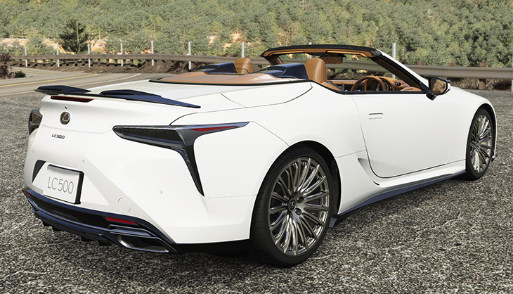 TRD JAPAN 2018-2024 Lexus LC 500/500h Rear Bumper Side Spoiler and Rea ...