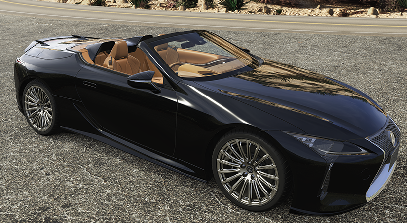 TRD JAPAN 2021-2023 Lexus LC 500 Convertible CFRP Carbon Aero Dynamics ...