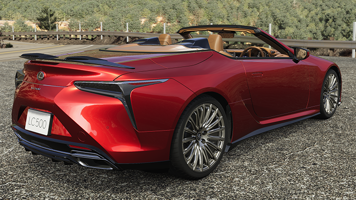 TRD JAPAN 2021-2023 Lexus LC 500 Convertible CFRP Carbon Aero Dynamics ...