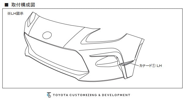 Genuine Toyota Japan 2022-2025 GR 86 Front Bumper Canards ...