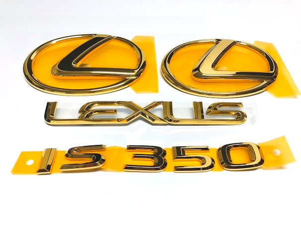 Genuine Lexus Japan 2006-2013 IS 24K Gold Emblem Kit – LexusBoutique ...