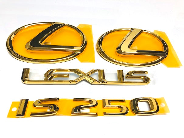 Genuine Lexus Japan 2006-2013 IS 24K Gold Emblem Kit – LexusBoutique ...