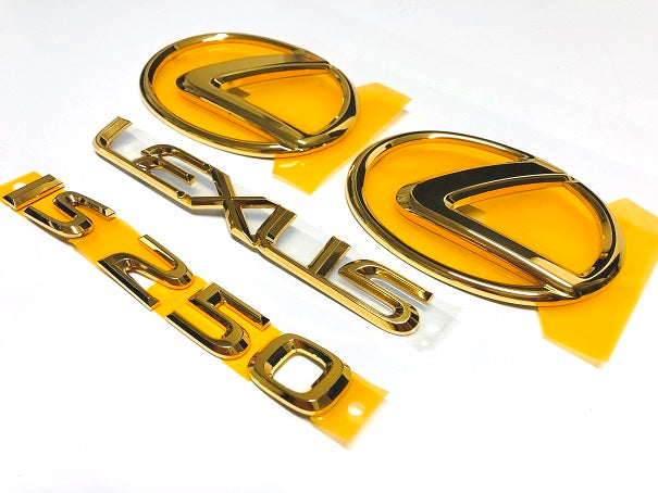 Genuine Lexus Japan 2006-2013 IS 24K Gold Emblem Kit – LexusBoutique ...