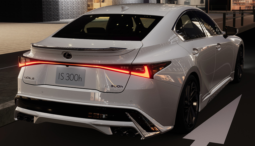 Genuine Lexus Japan 2021-2025 IS Factory Painted Rear Spoiler Kit with ...