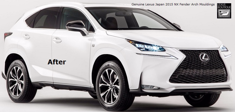 Genuine Lexus Japan 2015-2021 NX Factory Painted Fender Arch Moldings ...