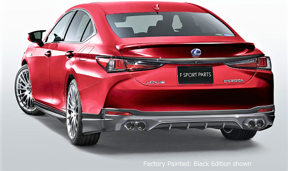 TRD JAPAN 2019-2021 Lexus ES Factory Painted Rear Diffuser and Dual Ex ...