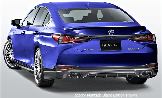 TRD JAPAN 2019-2021 Lexus ES Factory Painted Rear Diffuser Kit and Dua ...
