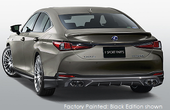 TRD JAPAN 2019-2021 Lexus ES Factory Painted Rear Diffuser and Dual Ex ...