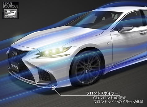 TRD JAPAN 2018-2020 Lexus LS 500/500h F-Sport Front Spoiler Kit (UNPAI ...