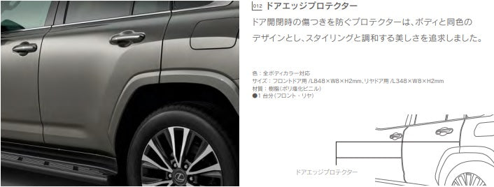 Genuine Lexus Japan 2022-2024 LX Factory Painted Door Edge Protector S ...